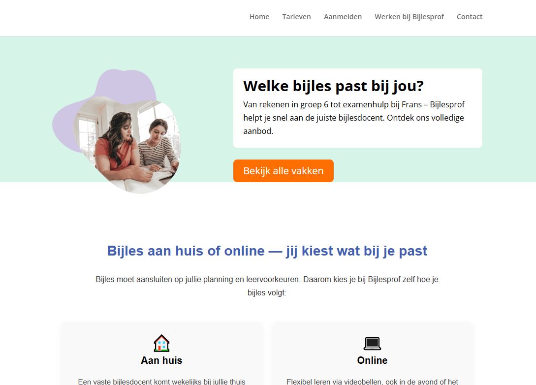 Bijles in alle vakken – Ervaren bijlesdocenten | Bijlesprof